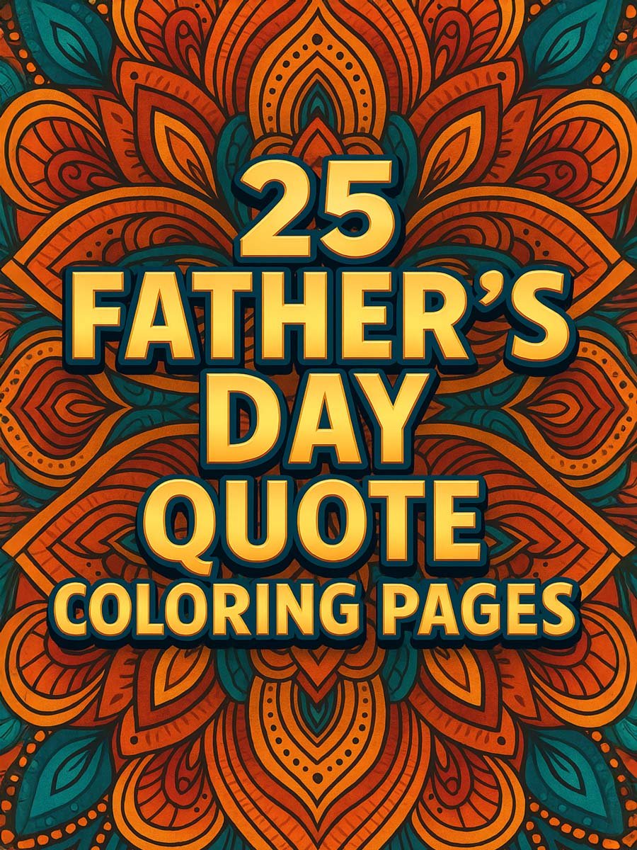 Dad, You’re the Best – 25 Father’s Day Quote Pages - Matilda Gomes